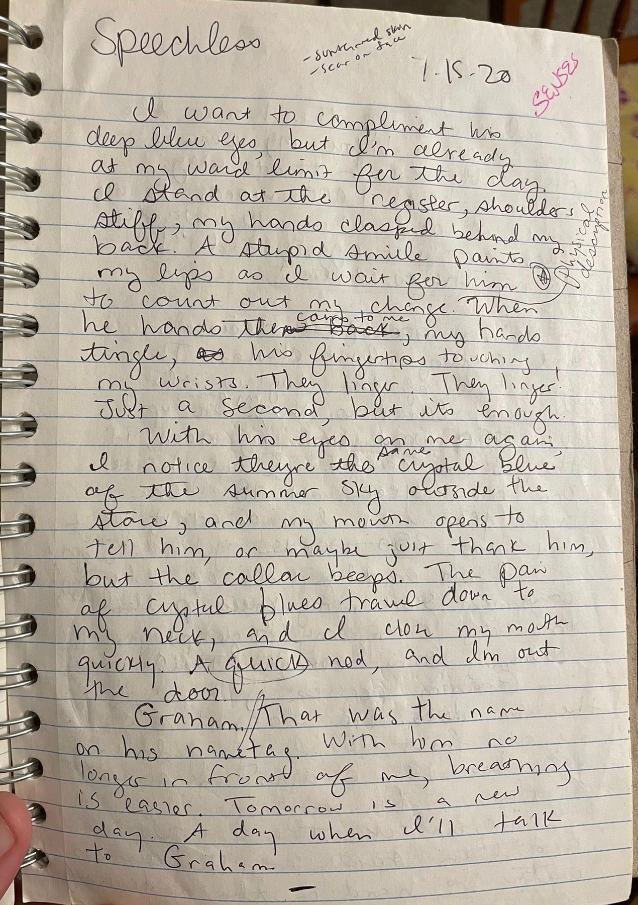 Story Behind the Story: “Speechless” – Paige Gardner